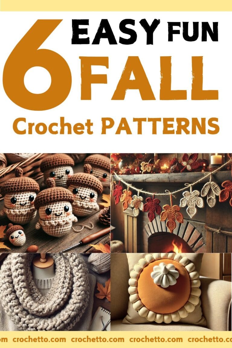 6 Easy Fun Fall Crochet Patterns 2024