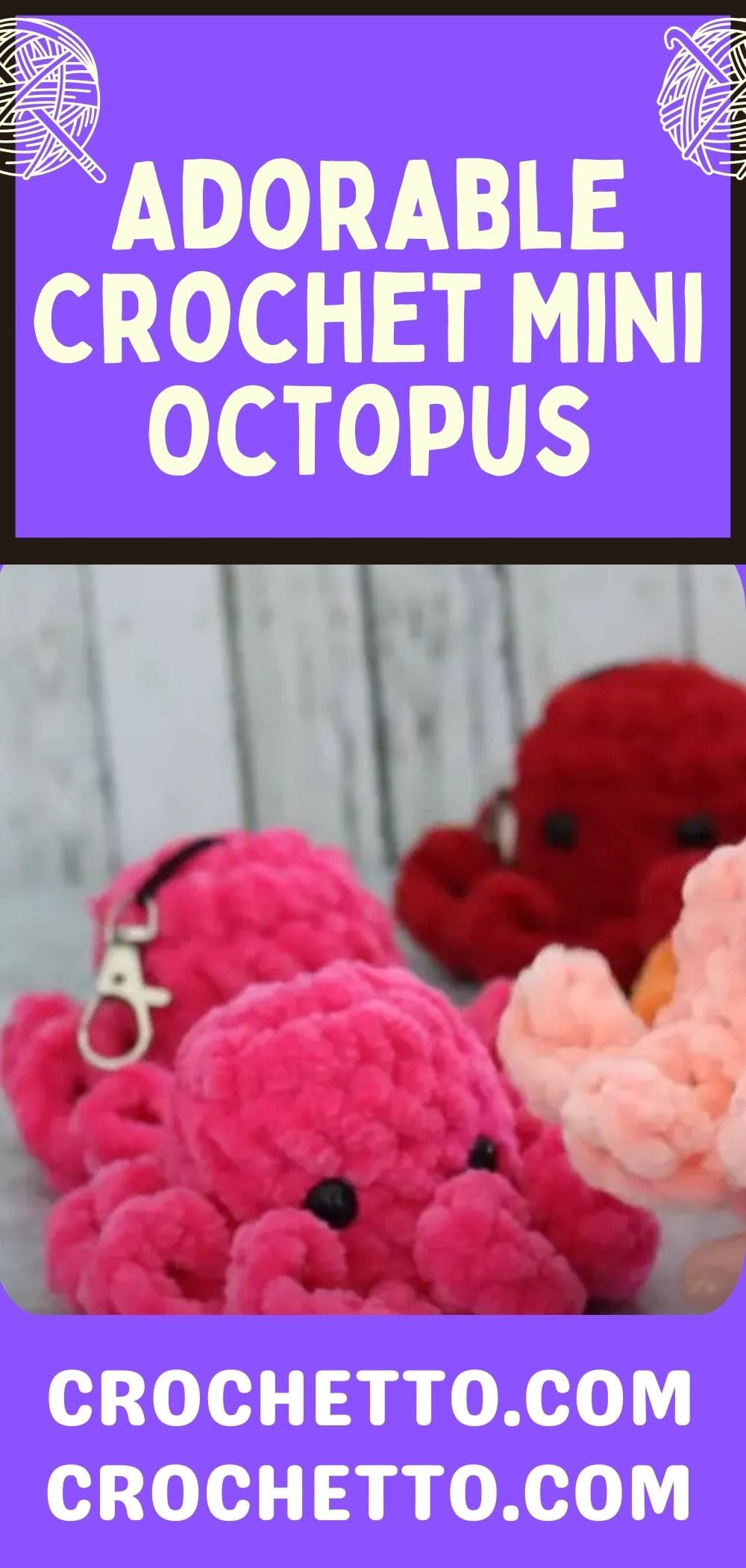 Adorable Crochet Mini Octopus
