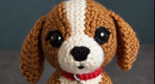 Pocket Puppy Keychain Crochet Pattern