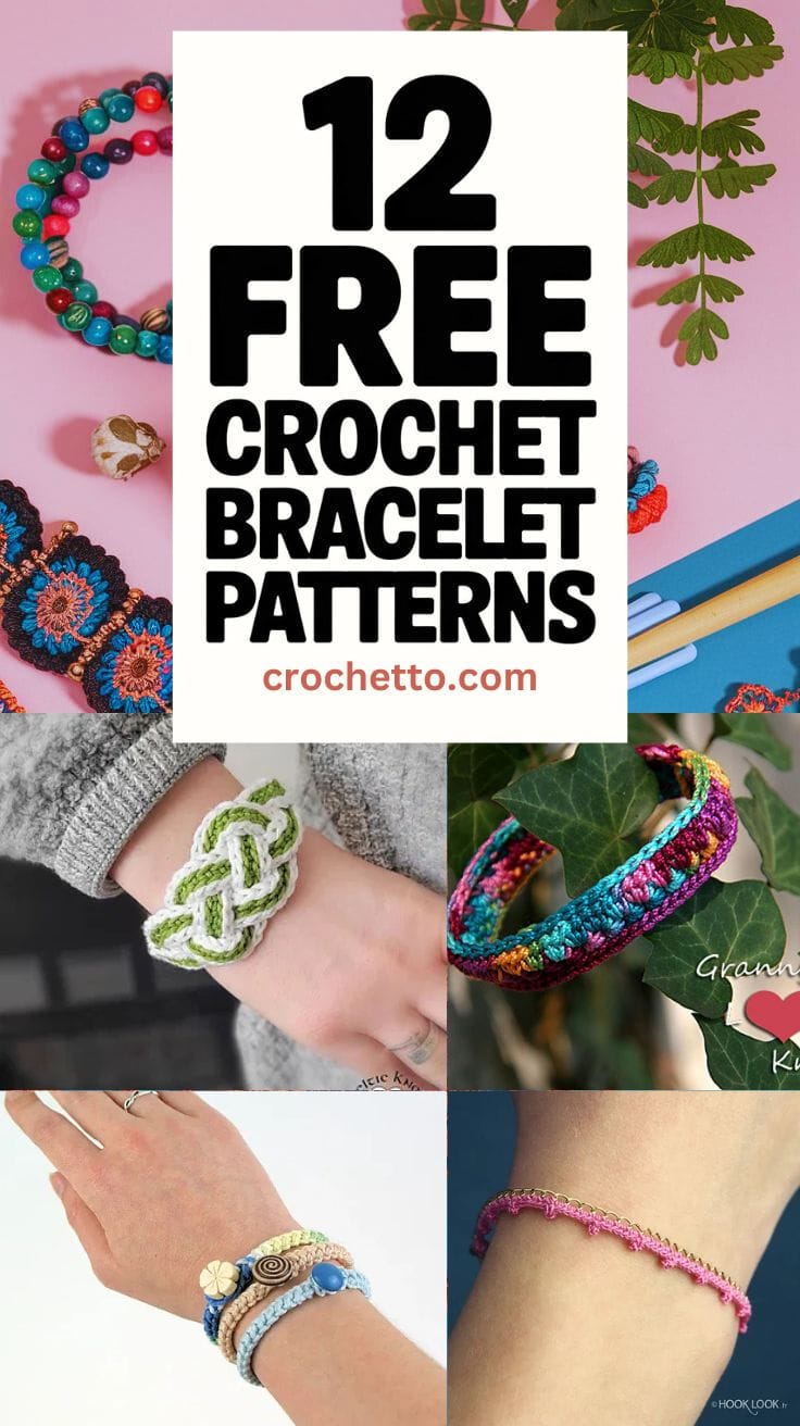 12 Free Crochet Bracelet Patterns