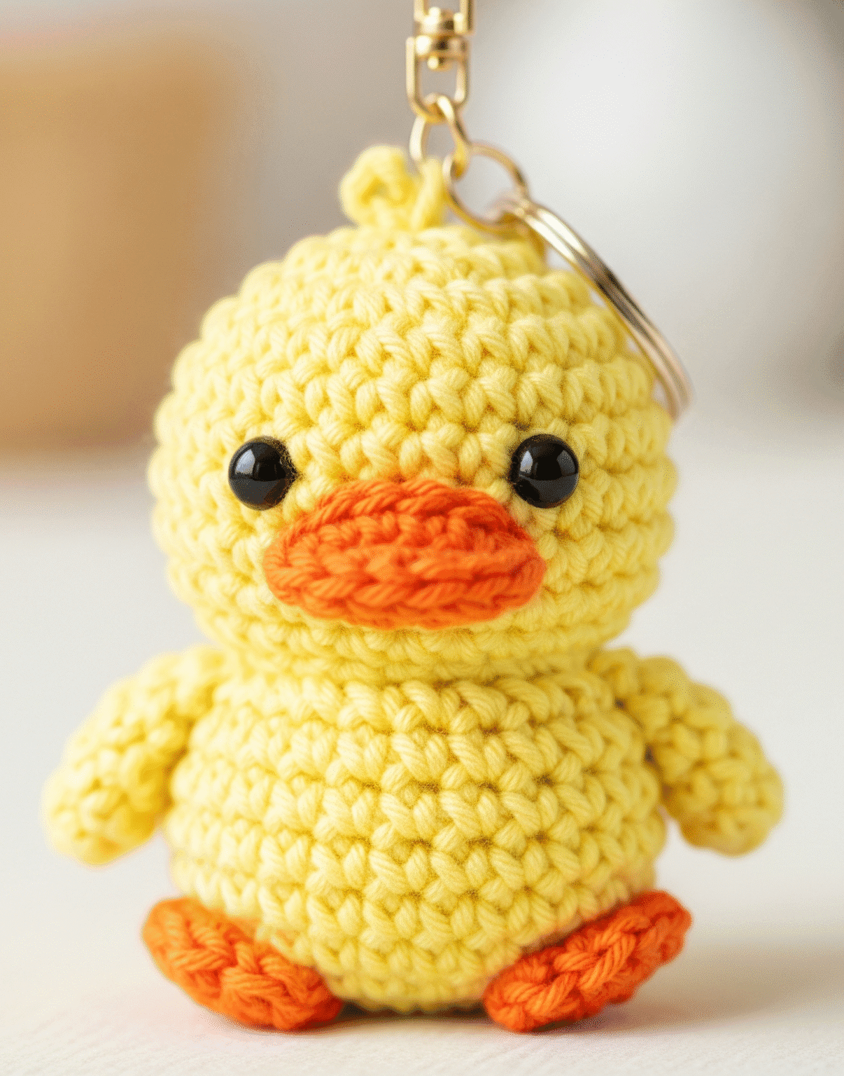 Crochet Pattern: Cute Duck Keychain