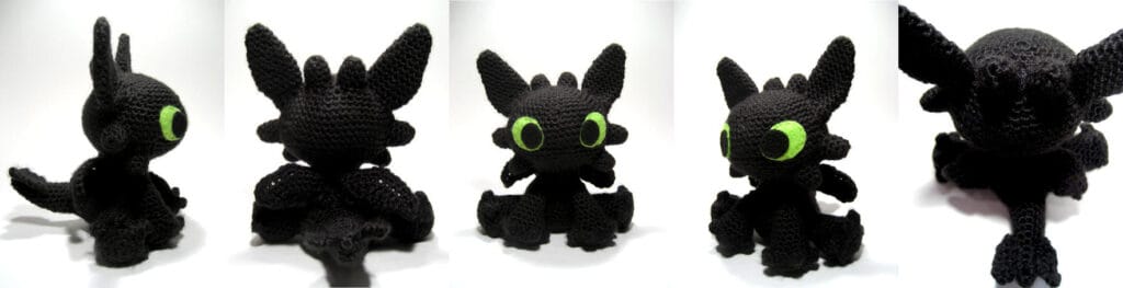 Craft Your Own Dragon: A Detailed toothless crochet pattern