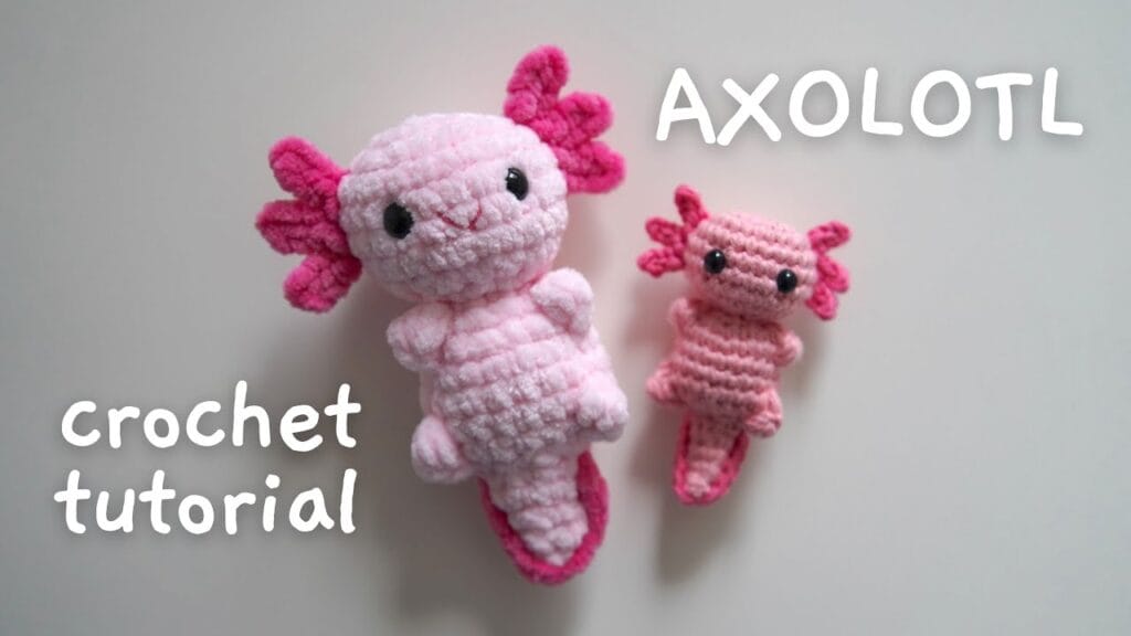 The Cutest No-Sew Crochet Axolotl: Axolotl Crochet Pattern Free