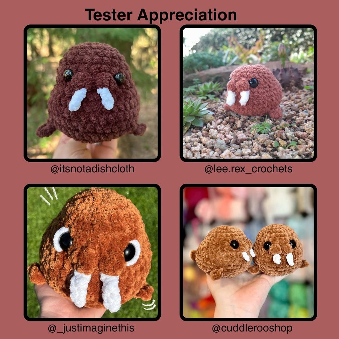 Free Crochet Walrus Pattern: An Adorable Amigurumi Chart