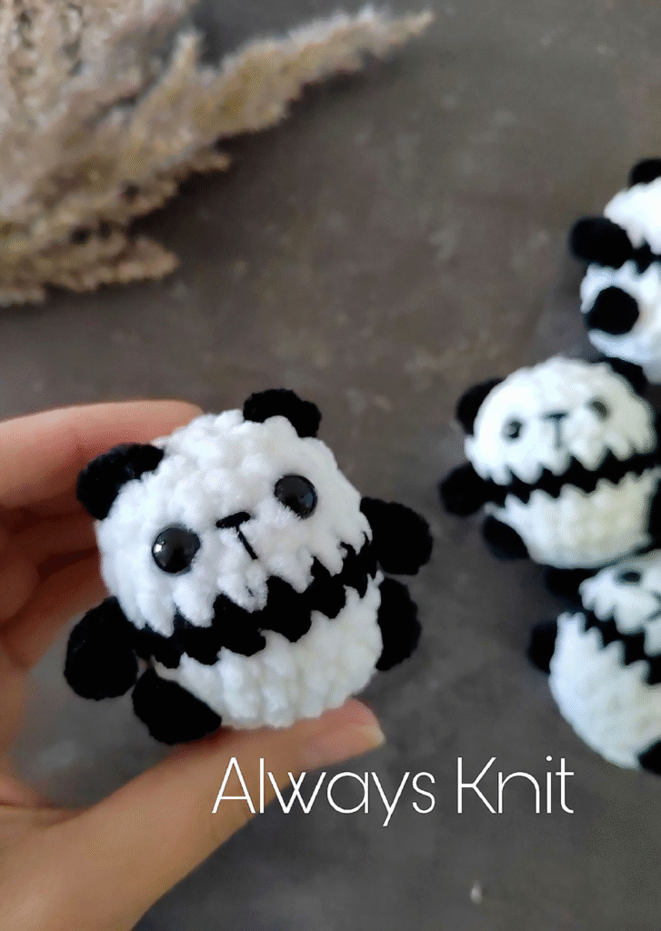 Crochet Adorable Mini Panda: FREE Pattern!