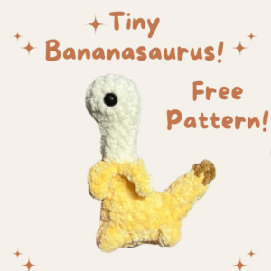Bananasaurus crochet pattern free